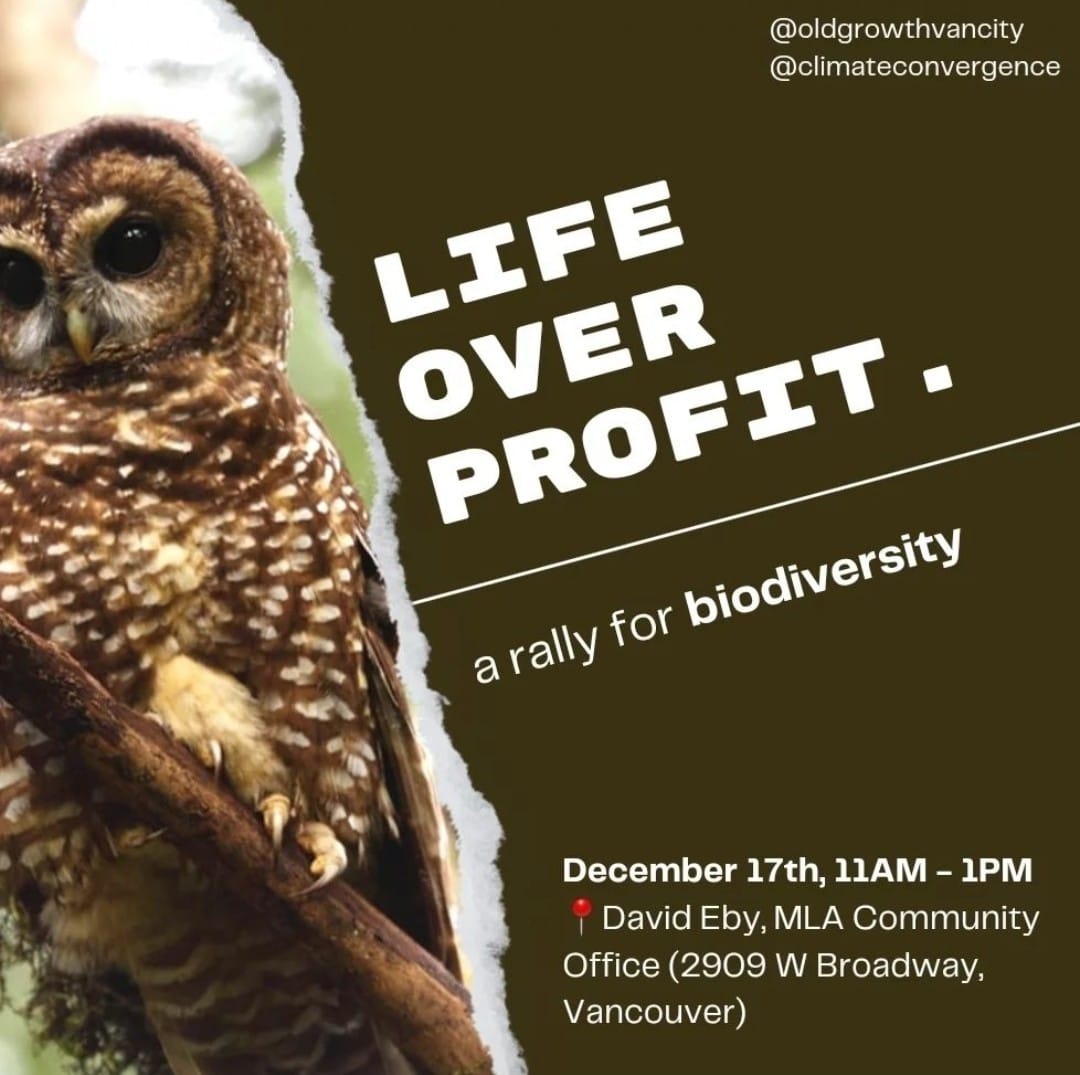December 17, 2022 – Life Over Profit: Rally for Biodiversity – Climate ...