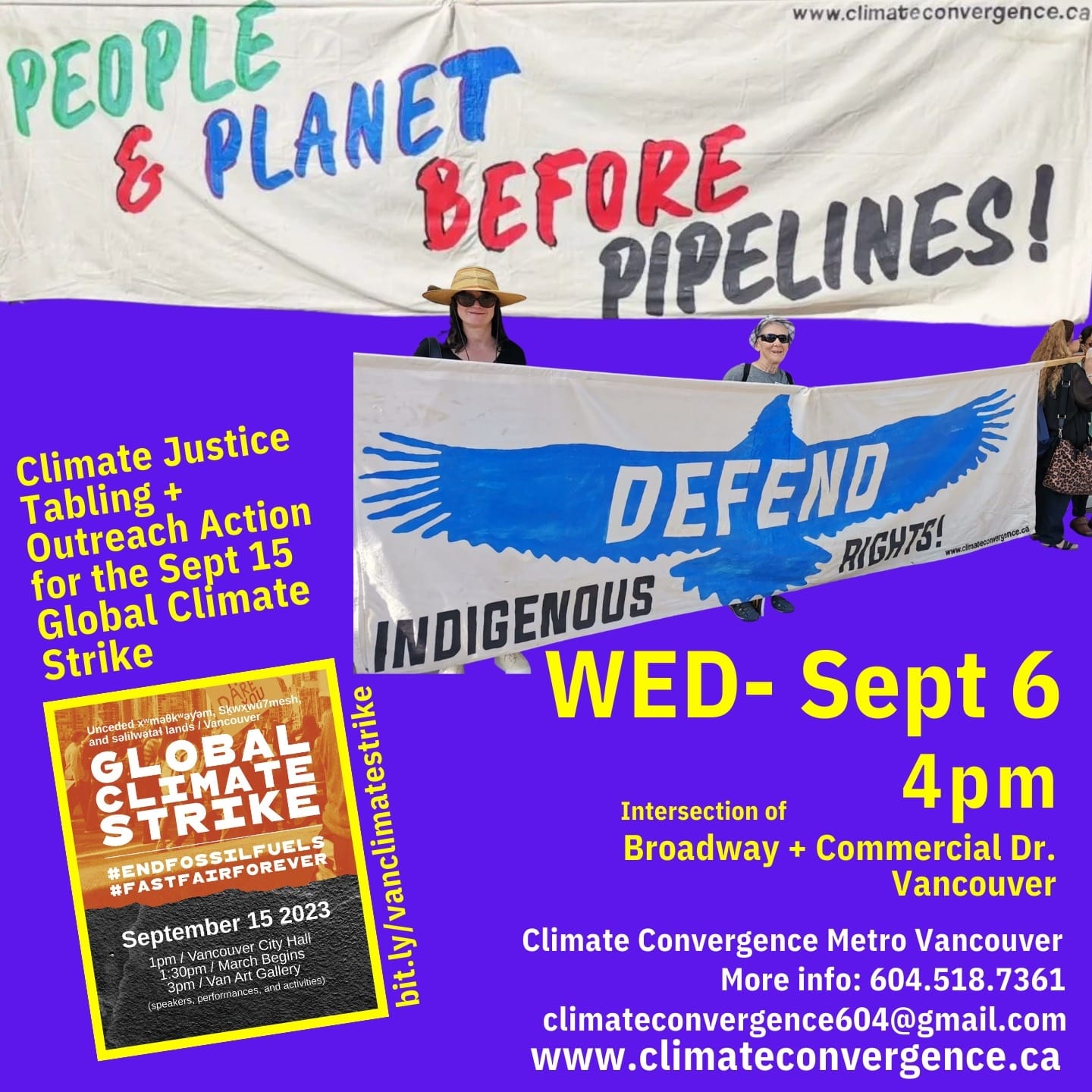 September 6, 2023: Climate Justice Tabling + Outreach Action for the ...