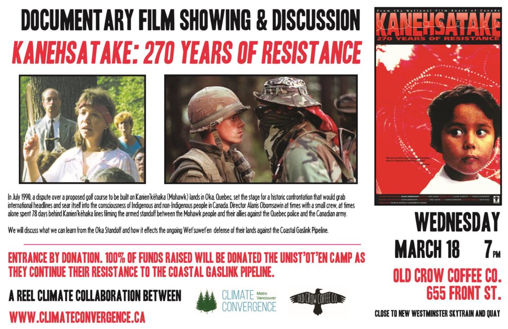 KANEHSATAKE: 270 YEARS OF RESISTANCE – Climate Convergence Metro Vancouver